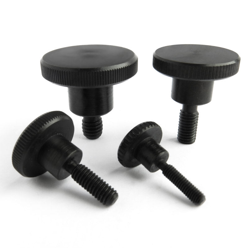 Black Stainless Steel Knurled Thumb Screws DIN 464 | carbolts.co.uk