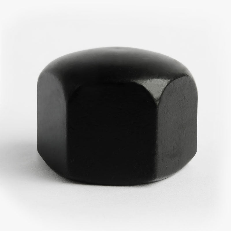 Black Stainless Steel Hexagon Cap Nuts A2-70 | carbolts.co.uk